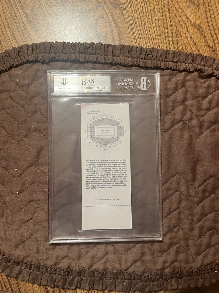 Jack Lambert Ticket Autograph With Inscription From 1979 | eBay
