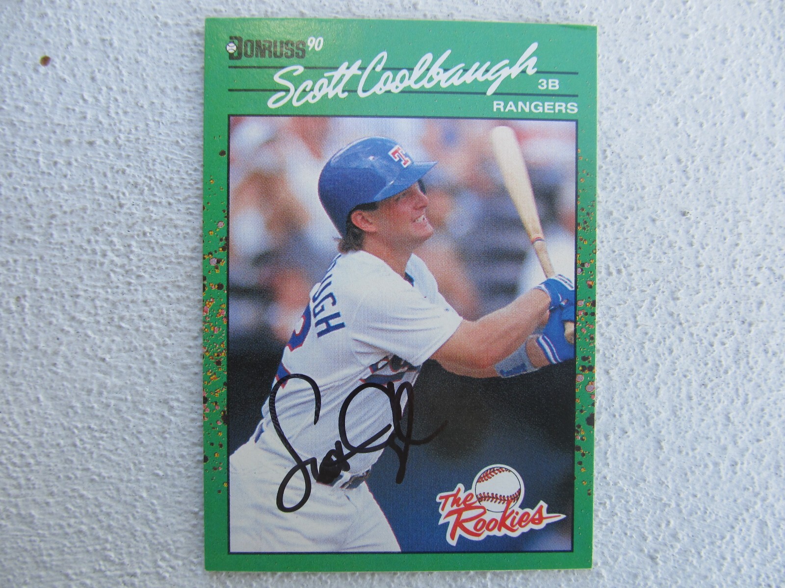 Rangers Scott Coolbaugh Signed Autographed 1990 Donruss The Rookies Nr ...