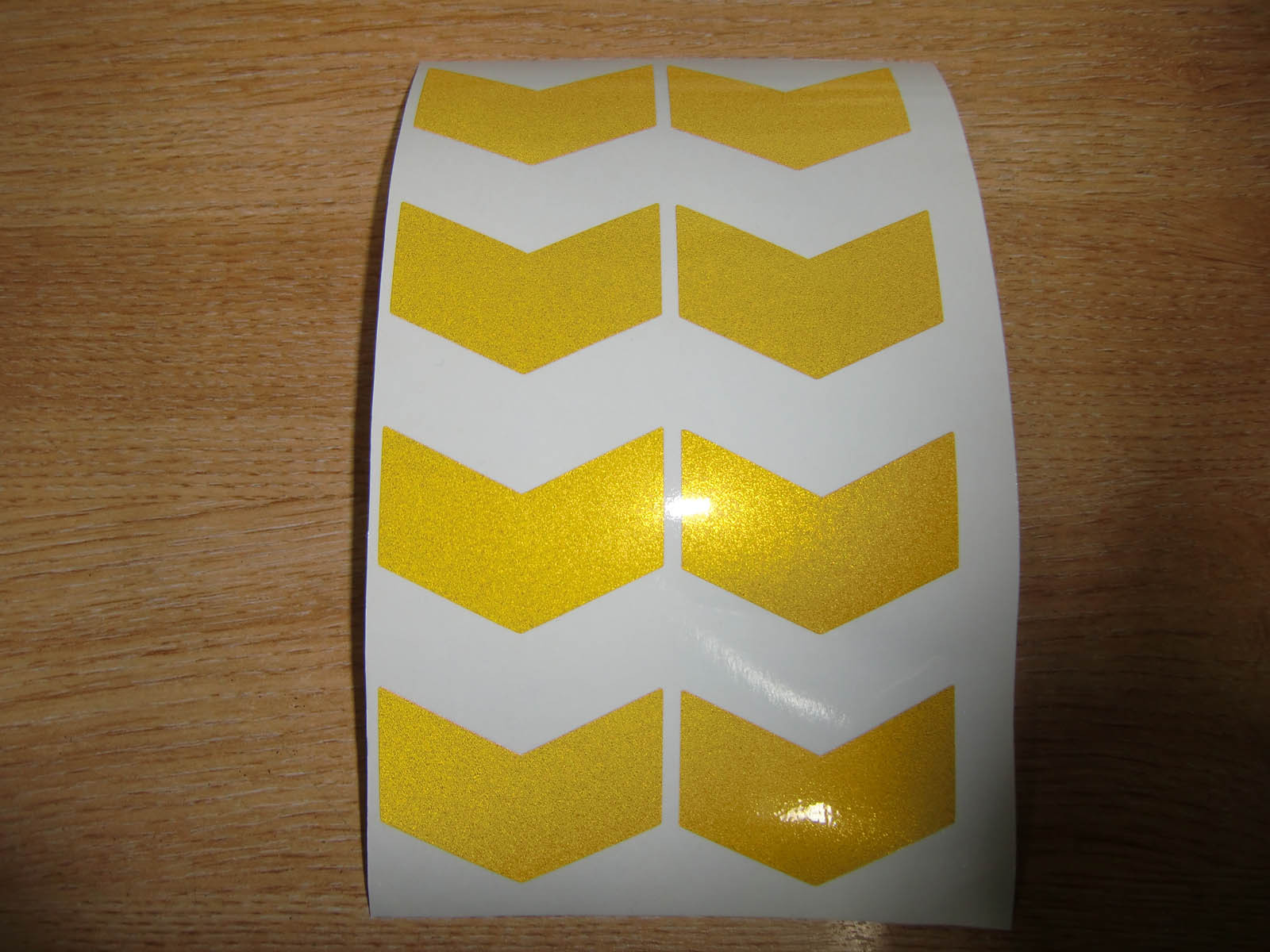 Hi-Viz Reflective Safety Stickers ~ Chevrons ~ Cycle / Bike ...