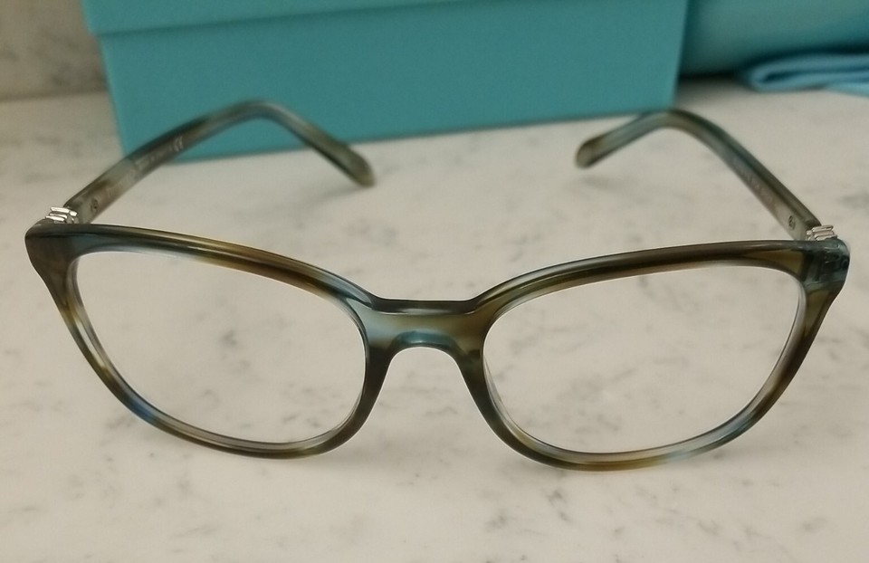 New TIFFANY & CO. TF2109-HB 8124 51-17-140 Blue Tortoise Eyeglasses w ...