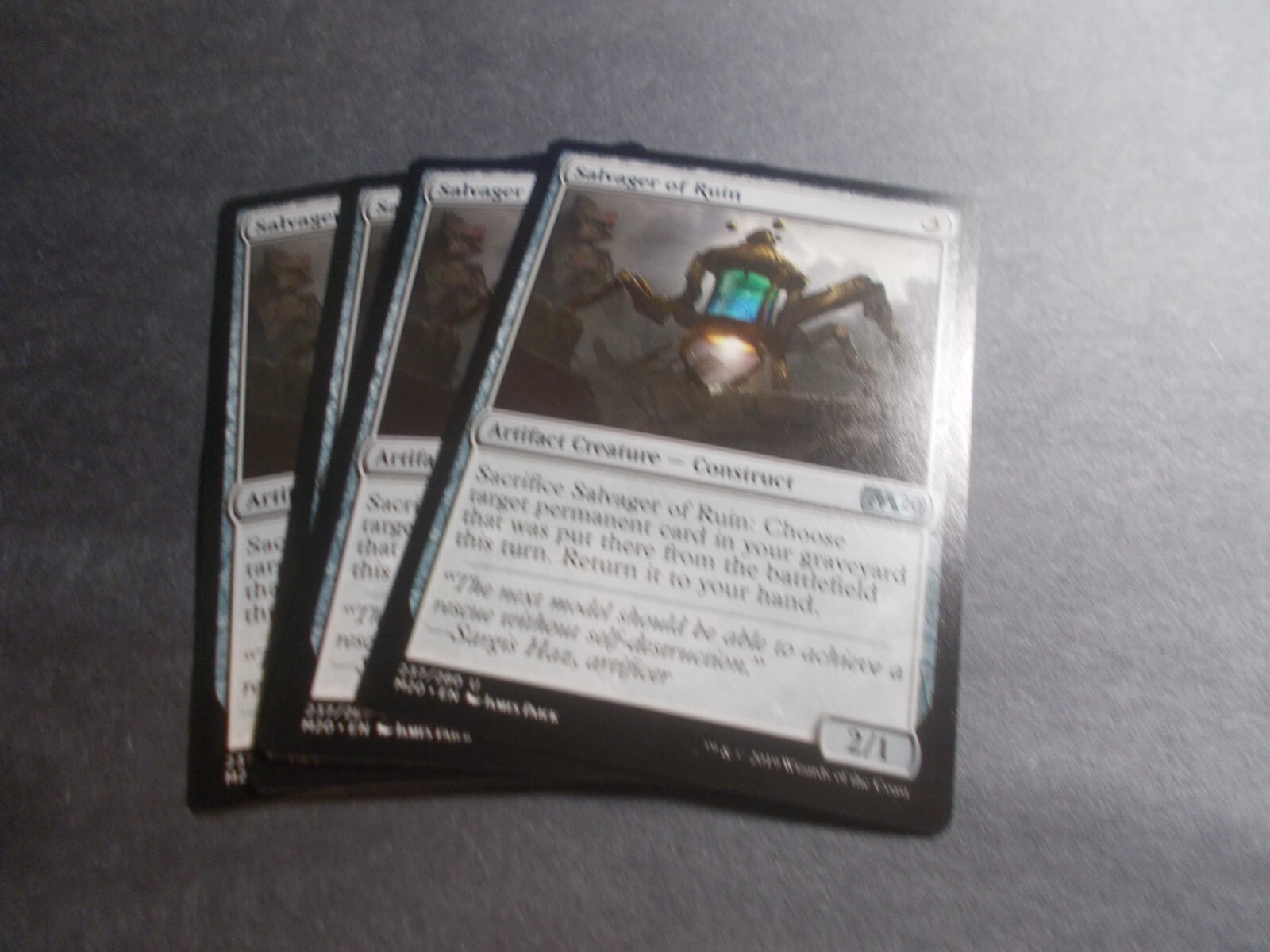 Salvager of Ruin x4 MTG Core Set 2020 Colorless Uncommon Artifact ...