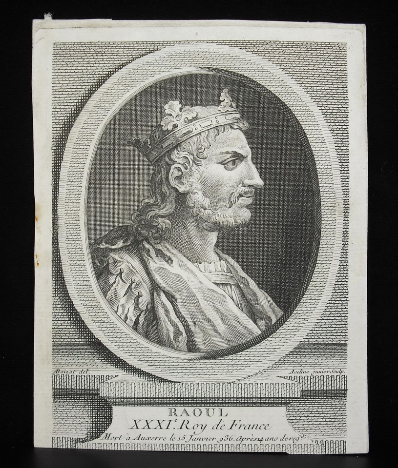 Raoul of Burgundy 31e King de France Antoine Boizot Del Aveline Jr ...