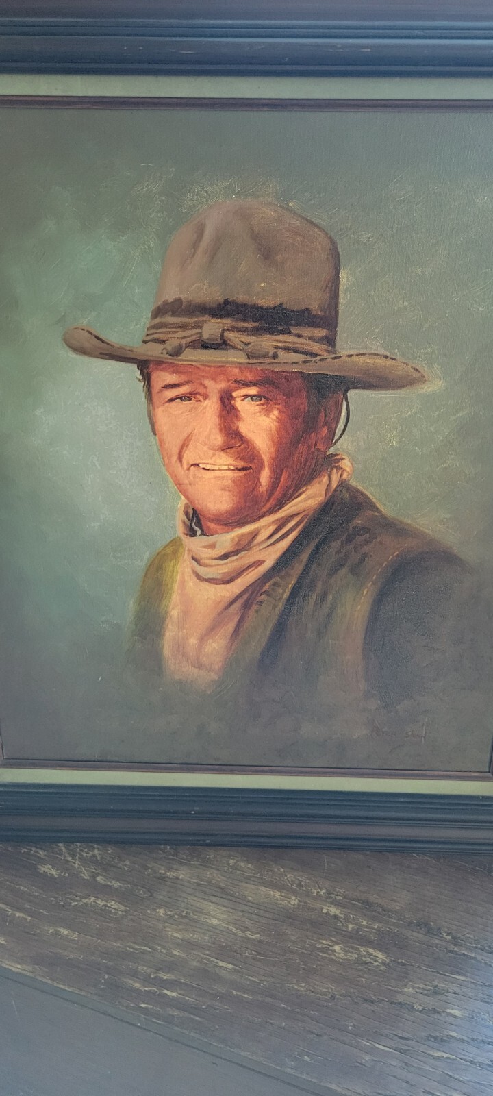 Oil Painting of John Wayne by Peter Shinn .. Western Cowboy Vintage | eBay