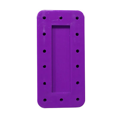 4X Neon Purple Rectangle Magnetic Dental Bur Stands Block Holder ...