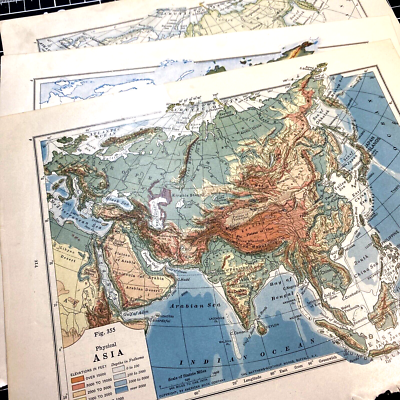 Relief Map Of Asia Regional Relief Central & Eastern Asia Map