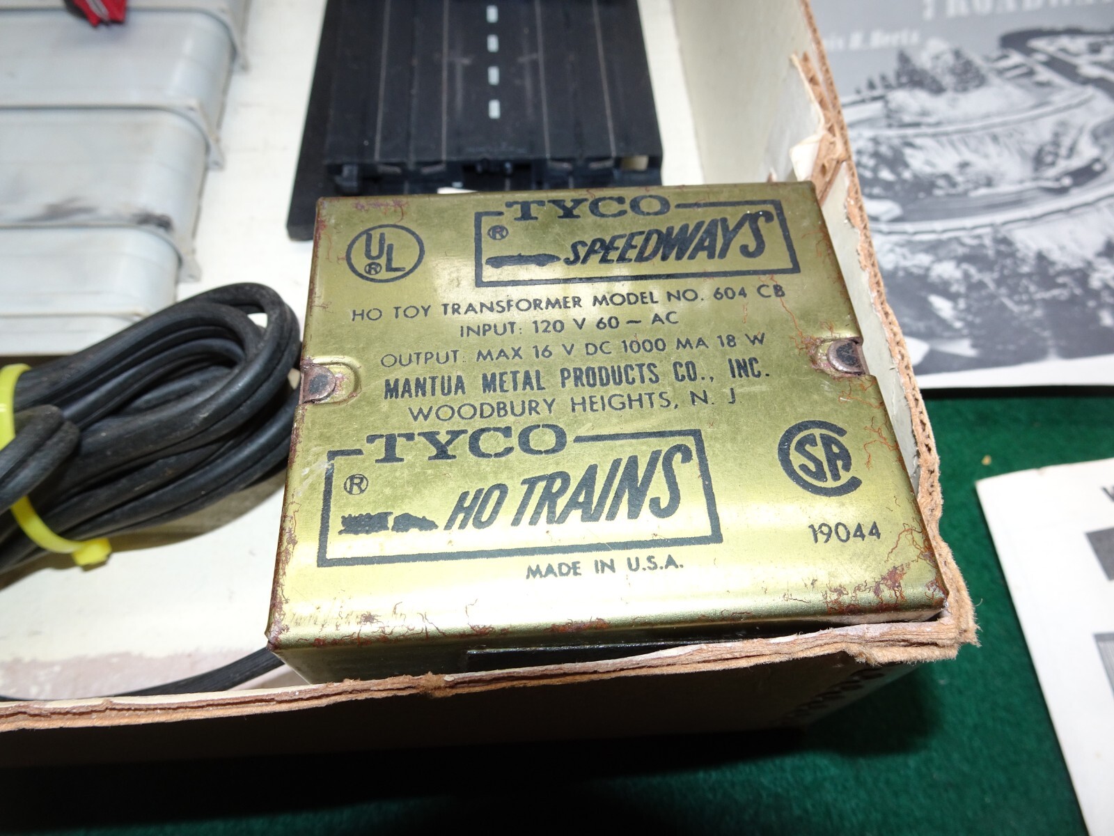 Tyco Speedways HO Slot Cars Set - Track, Transformer, Controllers, etc ...