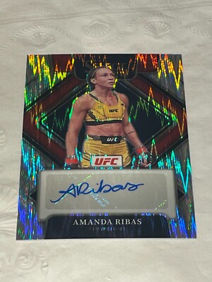 UFC Amanda Ribas 2022 Panini Select Silver Flash Auto #SG-ARB | eBay