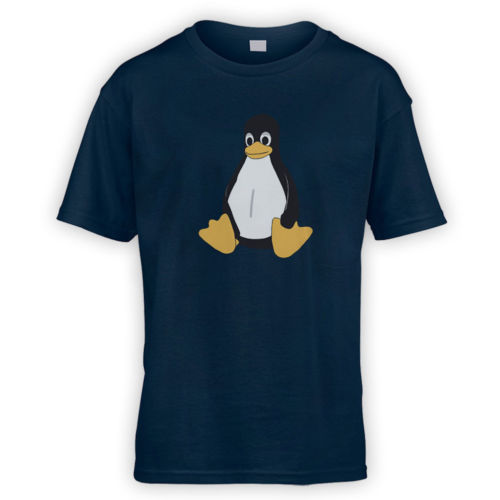 Linux Tux Logo Kids T-Shirt -x10 Colours- Geek Coder Gift Unix IT OS ...