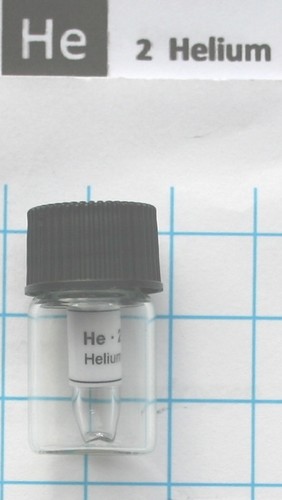 Mini ampoule Helium gas 99% in a glass vial element 2 sample | eBay