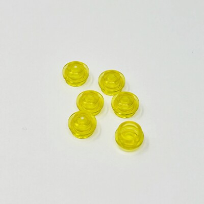 4073 LEGO Parts Plate Round 1x1 Straight Side Stud TRANSPARENT YELLOW ...
