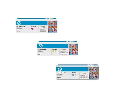 3x Genuine HP Printer Ink 304A CC531A Cyan Blue CC532A Yellow CC533A ...
