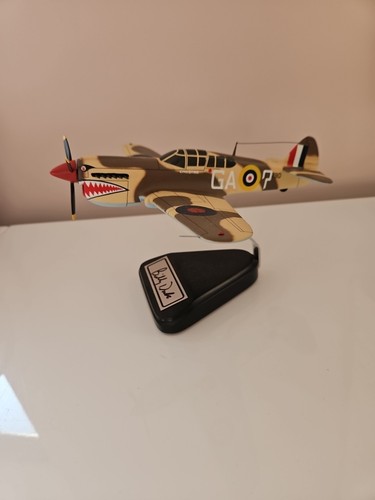 BRAVO DELTA MODEL Curtiss Wright P40 Warhawk Signed Billy Duke Kitty ...