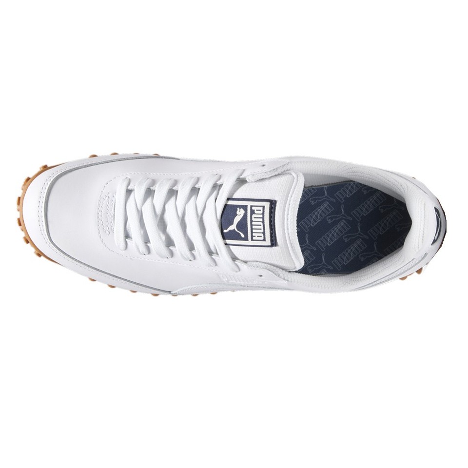 PUMA Fast Rider Navy PackWhite Lace Up Mens White Sneakers Casual Shoes ...