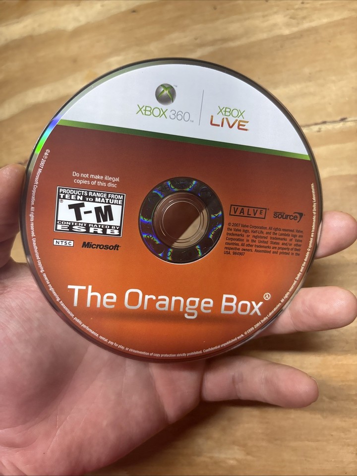 The Orange Box Xbox 360 Half Life 2 Team Fortress 2 Portal Complete Cib ...