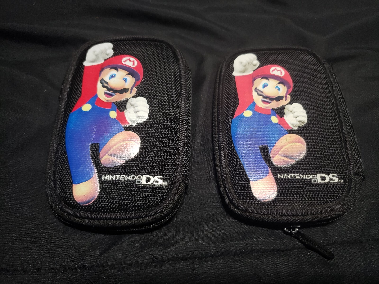(2) Nintendo 3DS DS Lite DSi Super Mario Game Travel Carrying Case ...