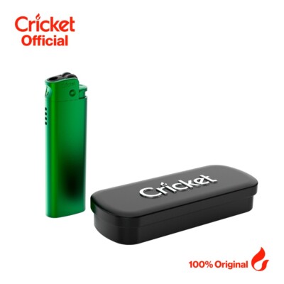 Cricket Deluxe Metal Lighter BLUE TORCH FLAME Premium Collection ...