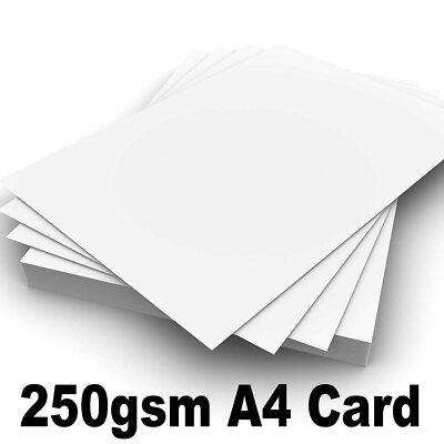 A4 Smooth White Card 250gsm High Quality Art Card Craft Laser Printer ...
