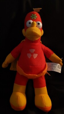 RADIOACTIVE MAN Plush Simpsons Cartoon Toy 2005 Homer Animation 20th ...
