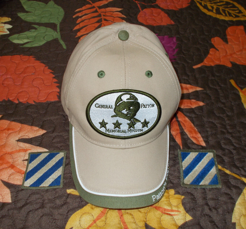US ARMY GENERAL GEORGE PATTON HAT & WORLD WAR II 3RD INFANTRY DIVISION ...