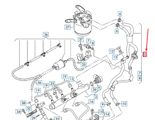 NEW OEM AUDI Q7 4L FUEL PIPE SET 059130300DF GENUINE | eBay