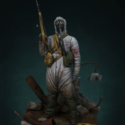 1/35 Scale Post Apocalyptic Survival Resin Figure Model Kit Unpainted ...