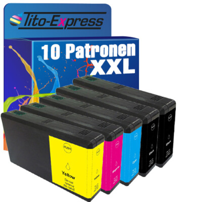 10 Patronen XXL für Epson T7901-T7904 WorkForce Pro WF-5620 DWF WF-5690 ...