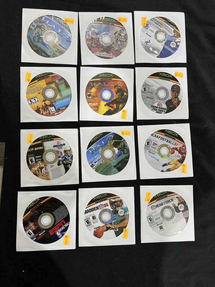 Massive Original XBOX Video Game Lot of 54 Games TESTED Price Charting ...