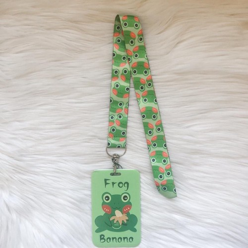 Frog lanyard with Id/ card holder | eBay