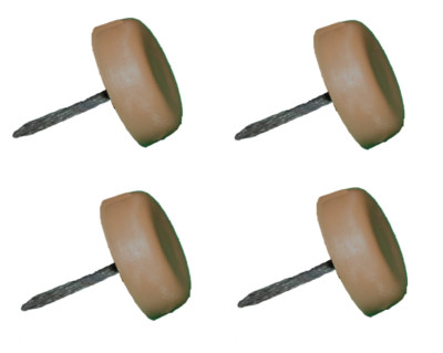 Tack In Glides for Wooden Chairs & Tables - Nylon Base (Set of 4 glides ...