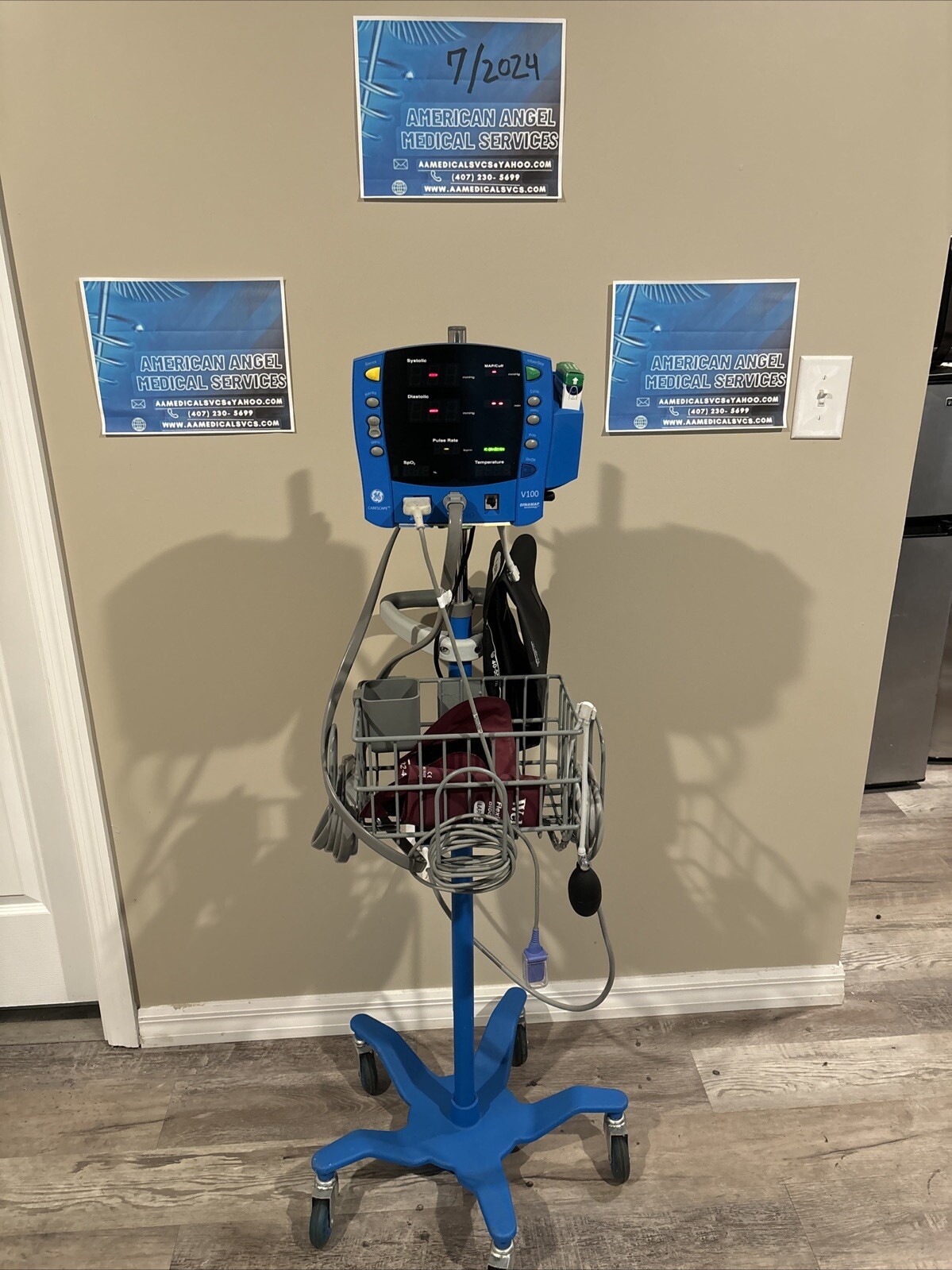 GE Dinamap Carescape V100 w/rolling Stand *Free Shipping/Local Delivery ...