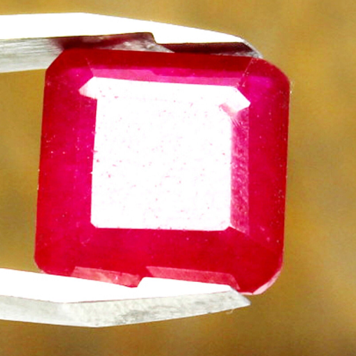 Amazing Utah Red Beryl/Bixbite Radiant Shape 10 To 12 Ct Ring size ...