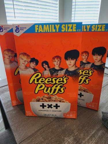 TXT Tomorrow x Together K-Pop Reese’s Puffs General Mills GM Cereal New ...