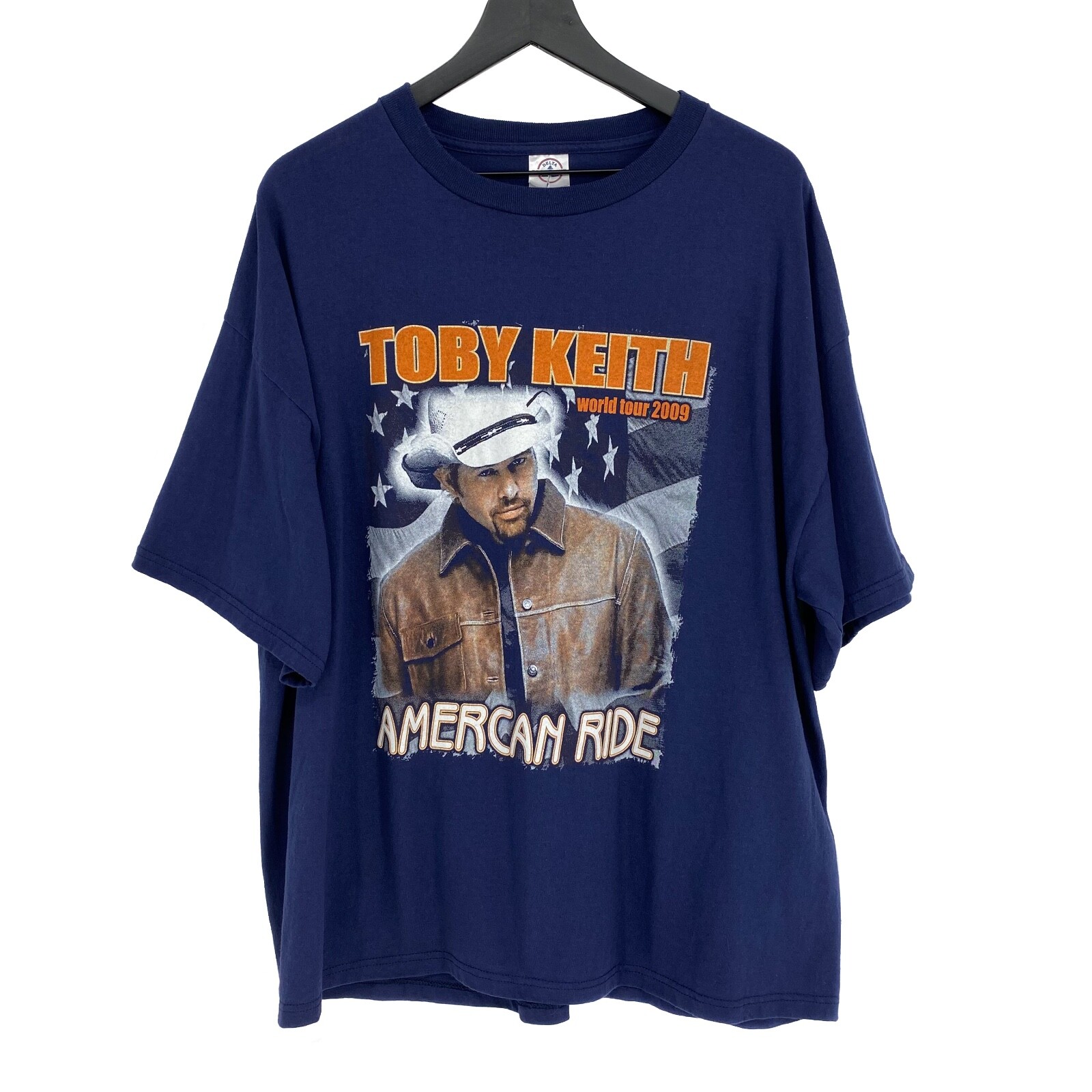 TOBY KEITH 2009 American Ride World Tour Blue T-Shirt… - Gem