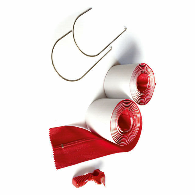 ZipWall Heavy-Duty Zipper for Dust Barriers - Red, Pack of 2 (HDAZ2 ...