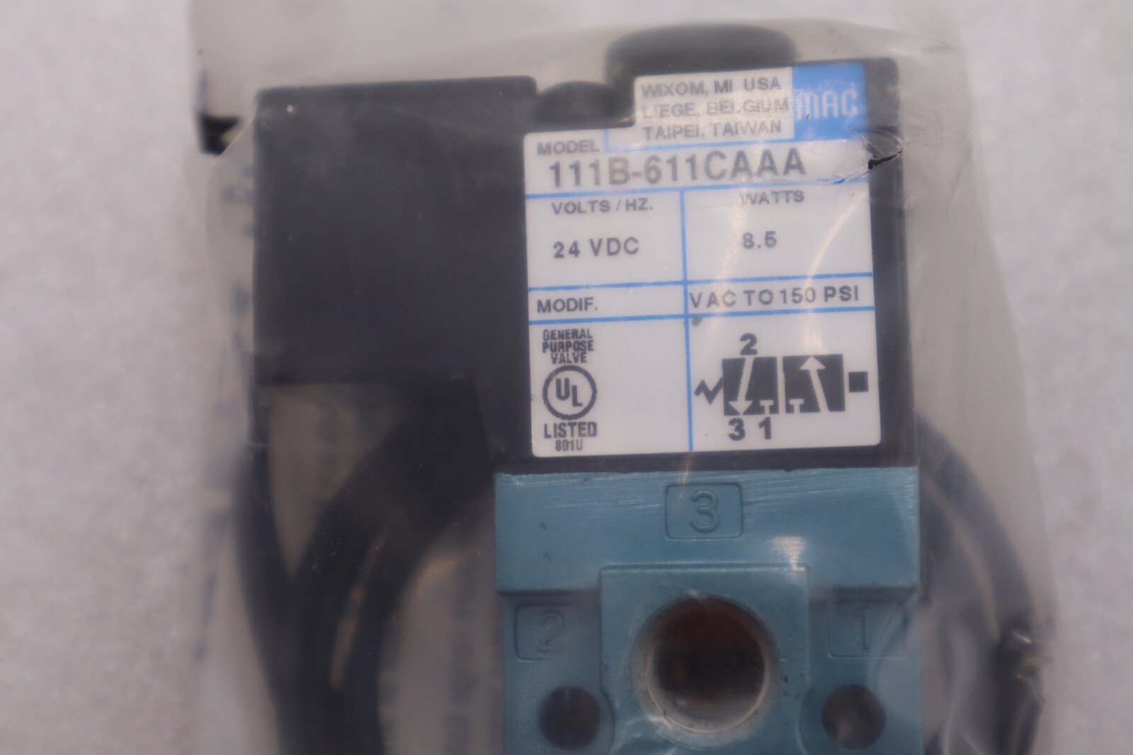 Mac 111b-611caaa 24 VDC Solenoid Valve 111B611CAAA for sale online | eBay