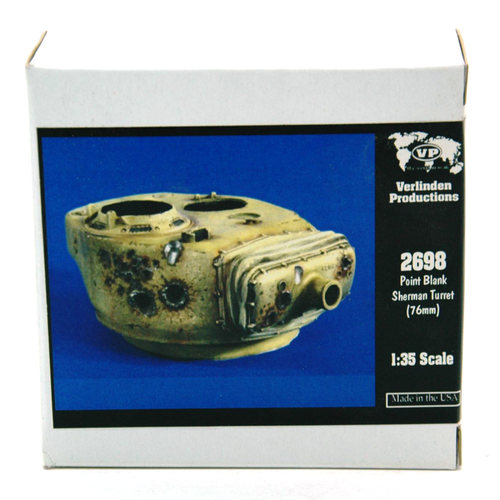 Torretta Sherman (76 mm) danneggiata V2698 Verlinden Production scala 1 ...