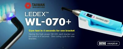 DENTMATE Ledex WL-070+ ORTHO LED Curing Light Wireless Fast Cure 1400 ...