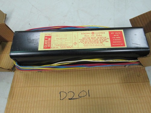 General Electric Rapid Start Ballast Cat: 8G1211W 277V 60 Hz 1.70A ...