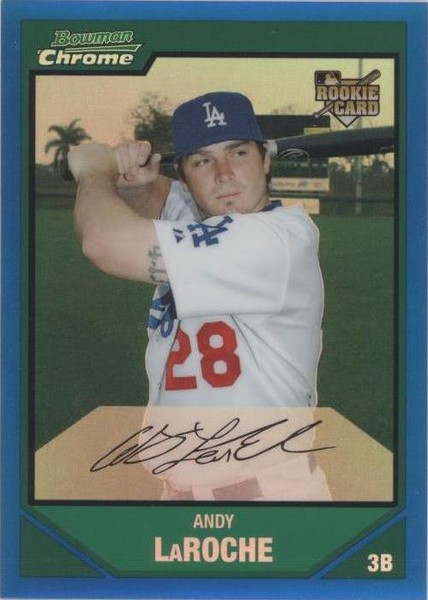 2007 Bowman Draft Picks & Prospects - Chrome Blue Refractor #BDP40 Andy ...