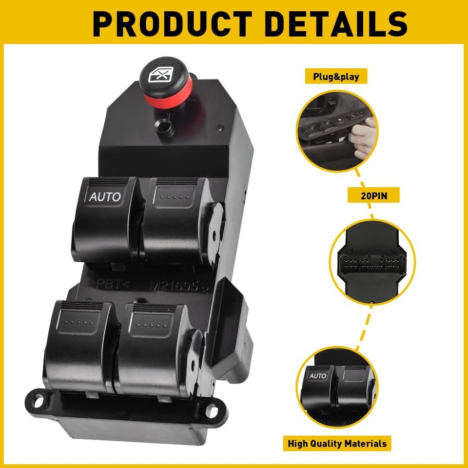 Electric Power Window Master Control Door Switch For 2002-2006 Honda CR ...
