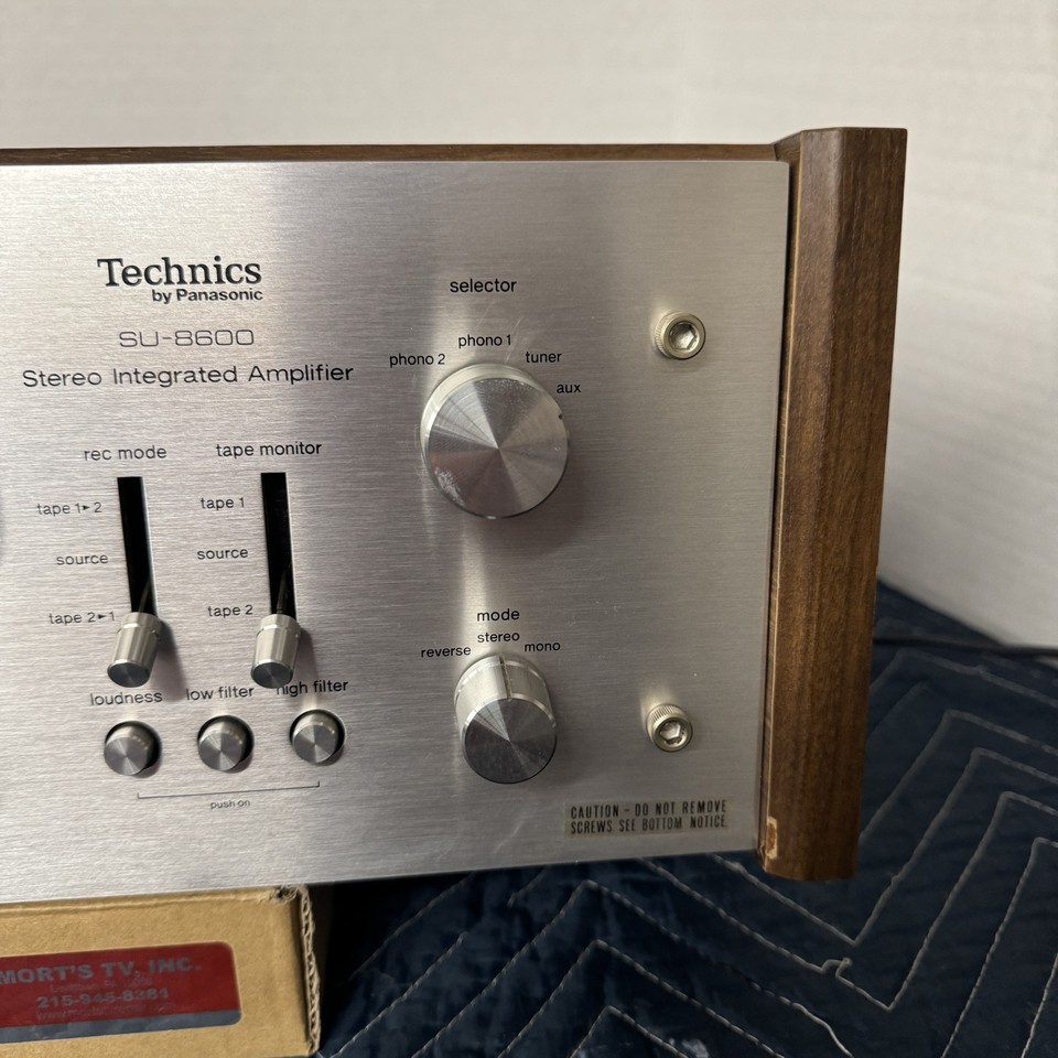 TECHNICS SU-8600 INTEGRATED STEREO AMPLIFIER - SERVICED - CLEANED ...