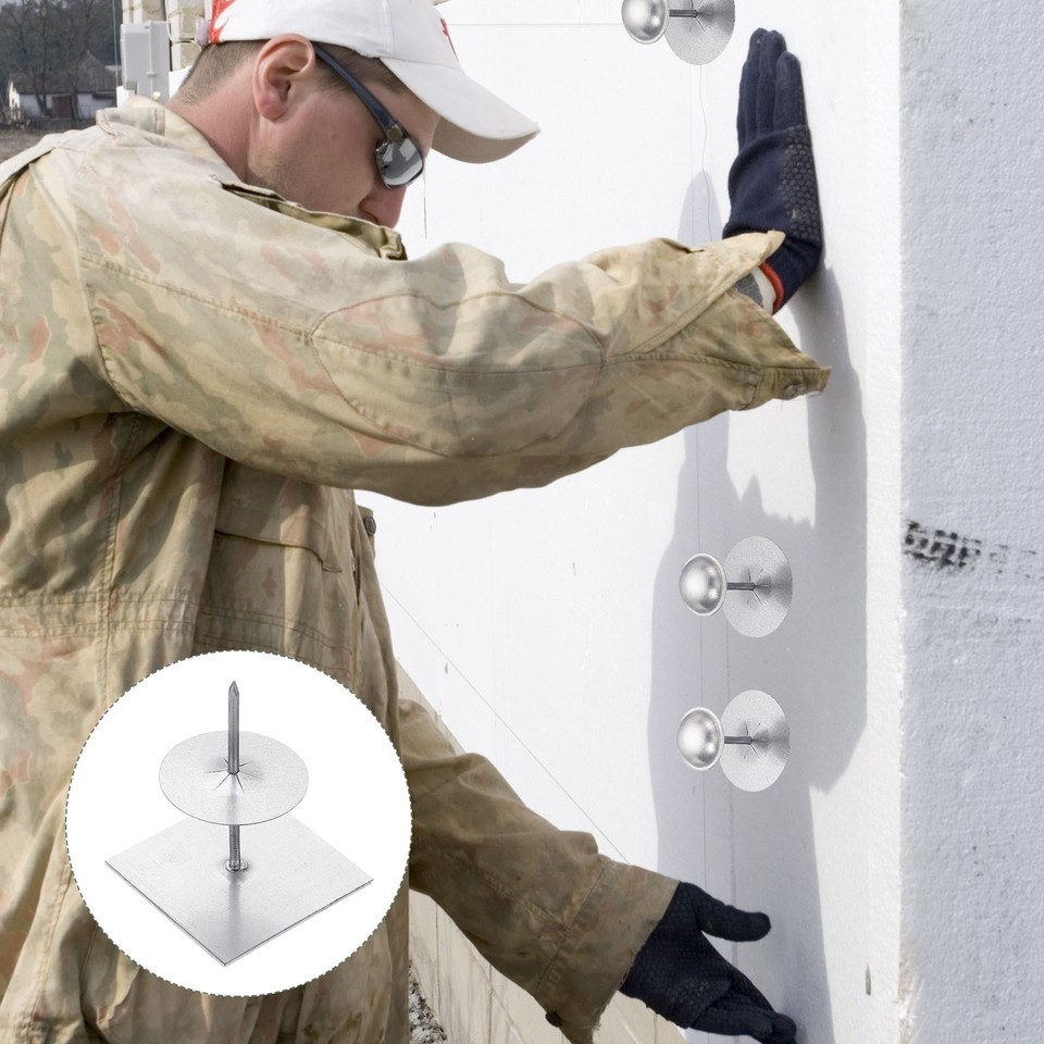 100 Set Insulation Pins Self Locking Washers Insulation Hangers ...