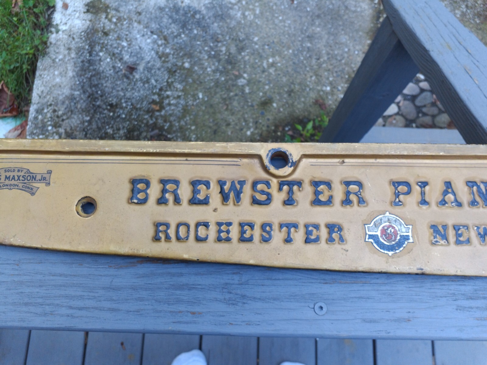 Antique Advertising Sign - Brewster Piano Co. Rochester, New York | eBay