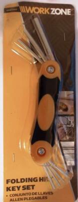 WORK ZONE FOLDING HEX KEY (NEW IN WRAPPER) | eBay