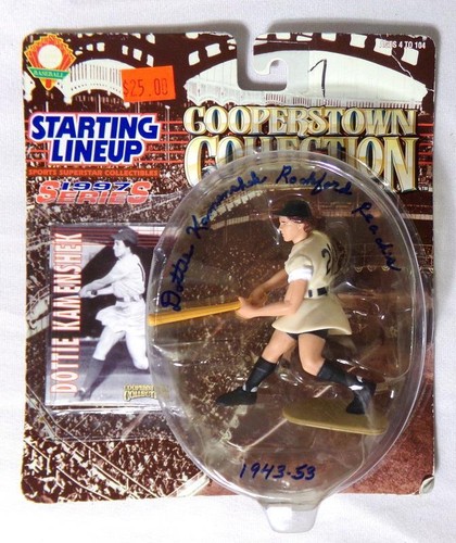 Signed Autographed Dottie Kamenshek Starting Line-up Baseball Figure ...