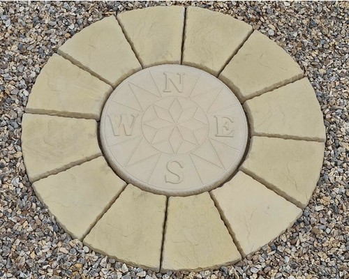 Concrete Compass Patio Paving Set 1.2m (DELIVERY EXCEPTIONS) | eBay UK