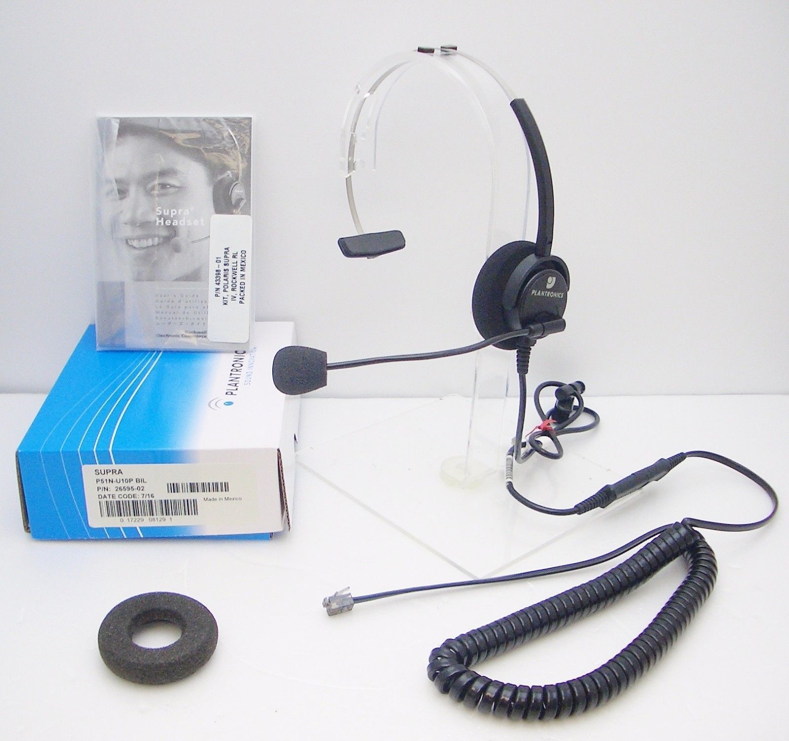 Plantronics P51N Headset for Polycom Avaya Nortel Toshiba Aspire Hybrex ...