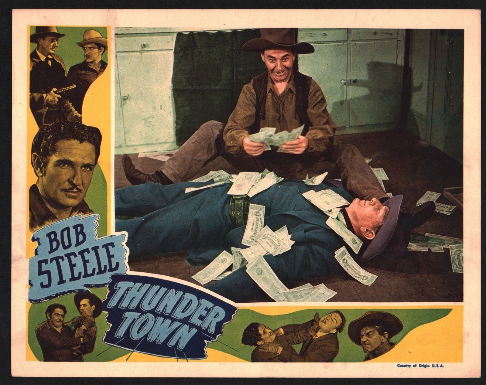 THUNDER TOWN Lobby Card (Fine) 1946 Bob Steele 15409 | eBay