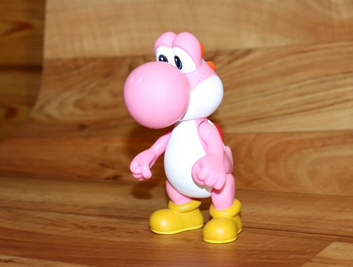 2009 Nintendo Pink Yoshi Action Figure Super Mario World Yoshi's Island ...