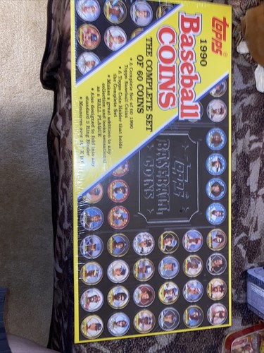 Vintage Topps 1990 Baseball Coin Set - 60 Coins With Holder ***NEW ...